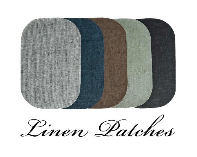 Chamomile, Beige, Hand Printed Linen Patch, Visible Mending - Etsy