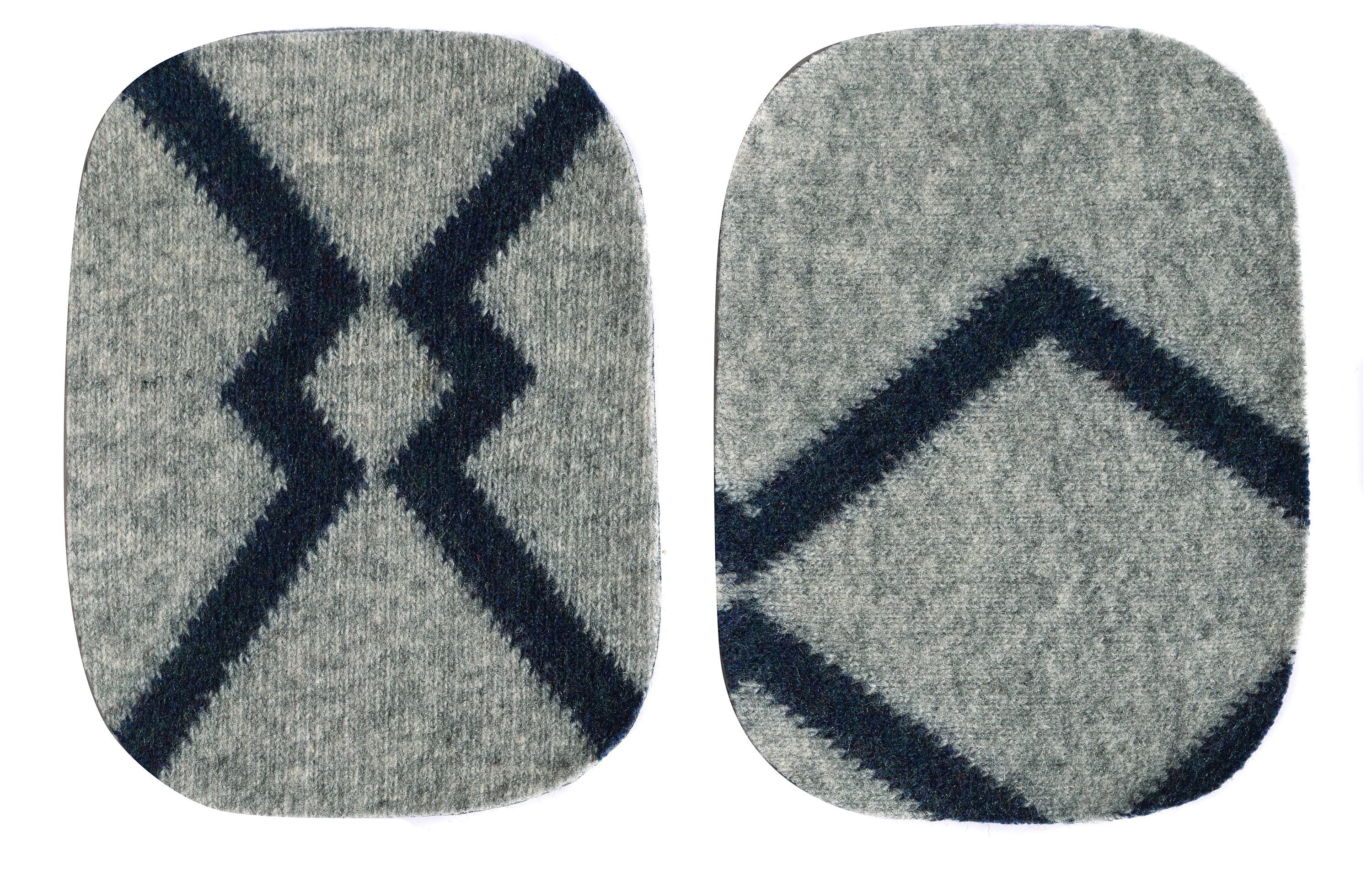 Pair of Wool Elbow Patches / Wool Elbow Patches / Jumper Print Wool ...
