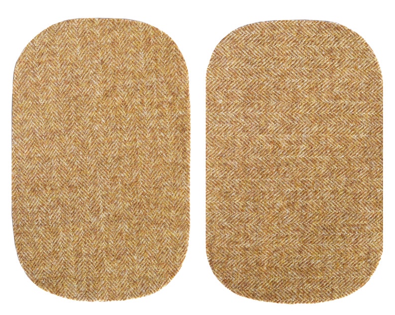 Pair of Wool Elbow Patches for Sweater / Herringbobe Wool Elbow Patches ...