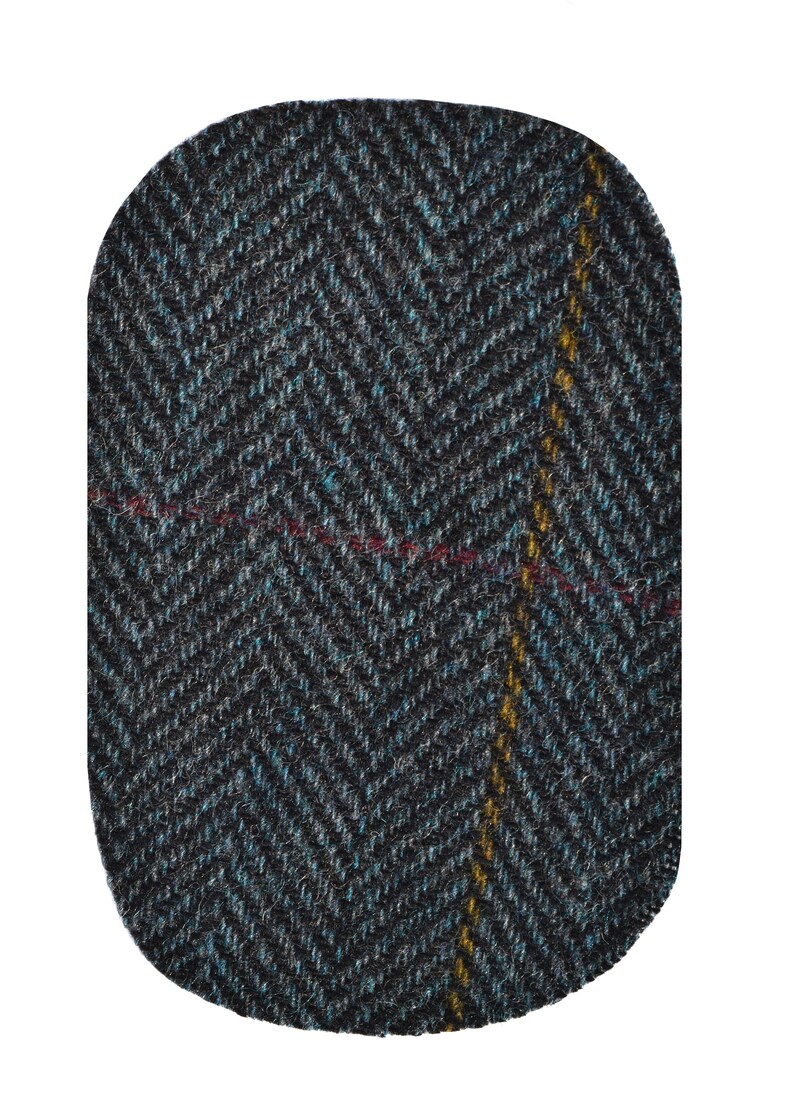 Pair of Wool Elbow Patches for Sweater / Herringbobe Wool Elbow Patches ...