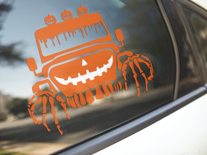 Halloween Offroad Svg, Horror Smiley Face 4x4 Svg for Cricut Files ...