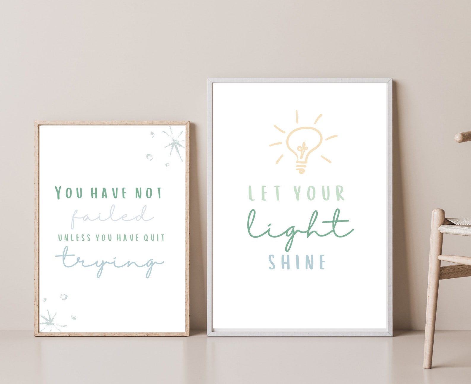 Nature Green Positive Classroom Quote Minimalistic Inspirational ...