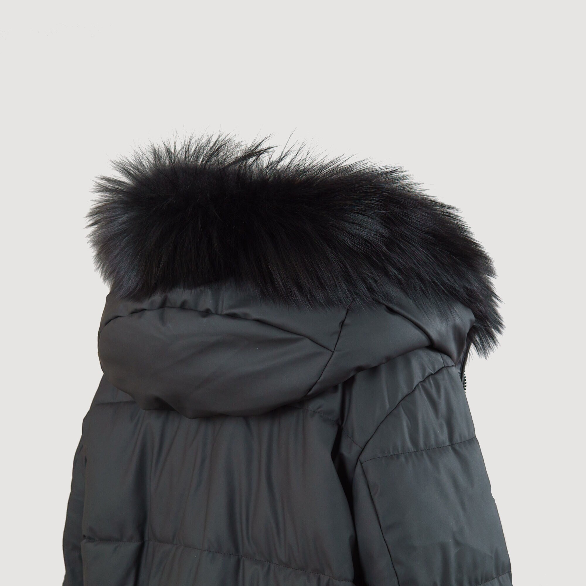 Luxurious Real Black Fox Fur Hood Trim - Warm, Elegant Upgrade - Etsy