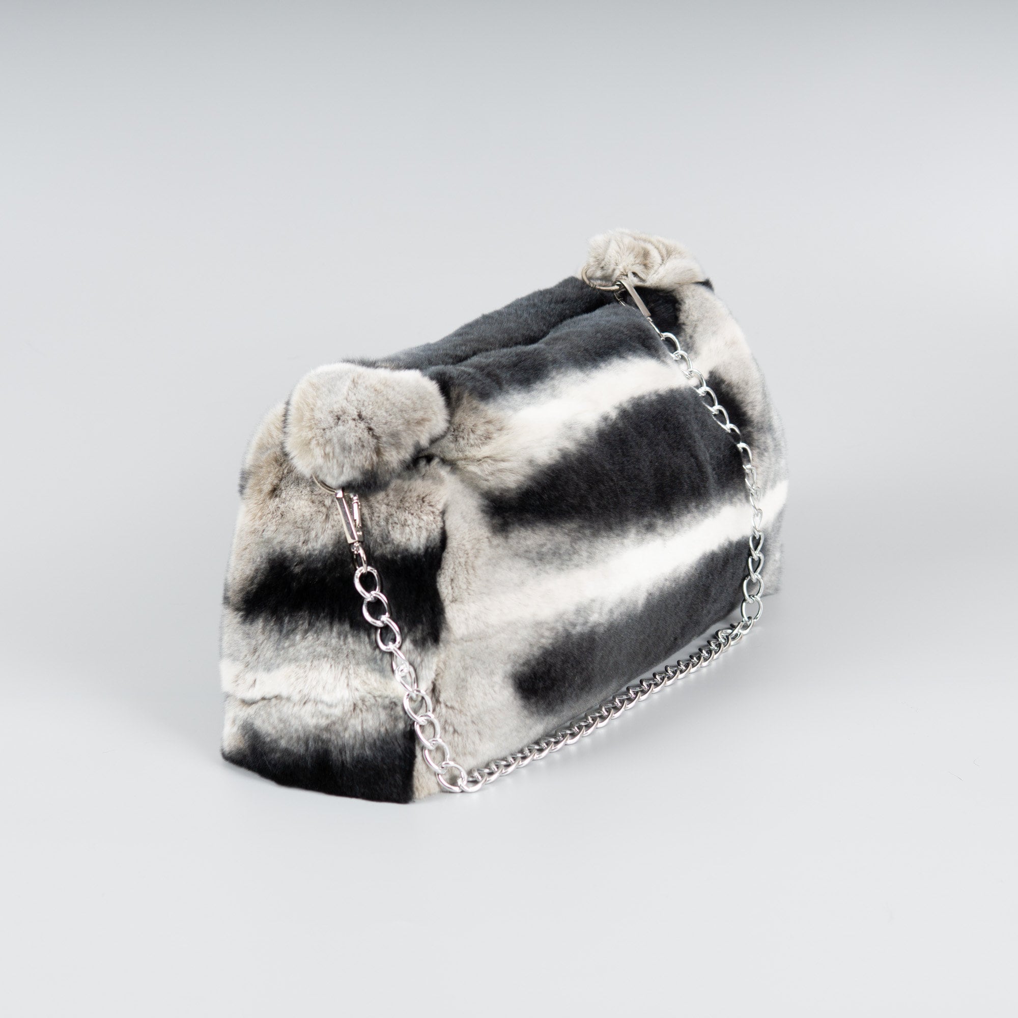 Rex Rabbit Fur Shoulder Bag With Detachable Chain - Etsy