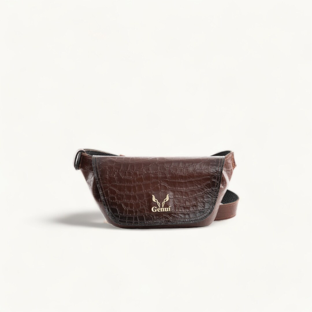 Real Leather Handmade Belt Bag in Brown Color - Etsy