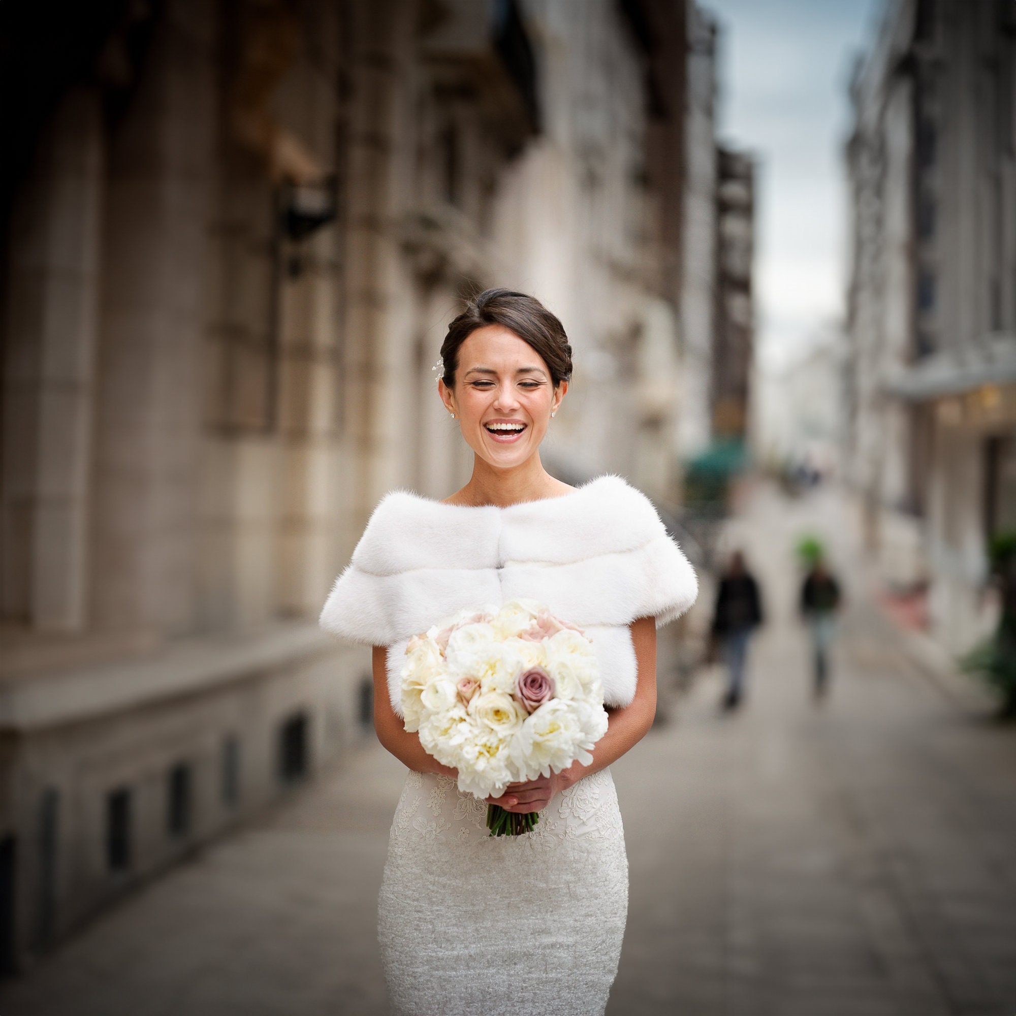 Mink White Wedding Dress