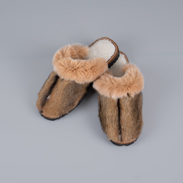 Rabbit Slippers - Etsy