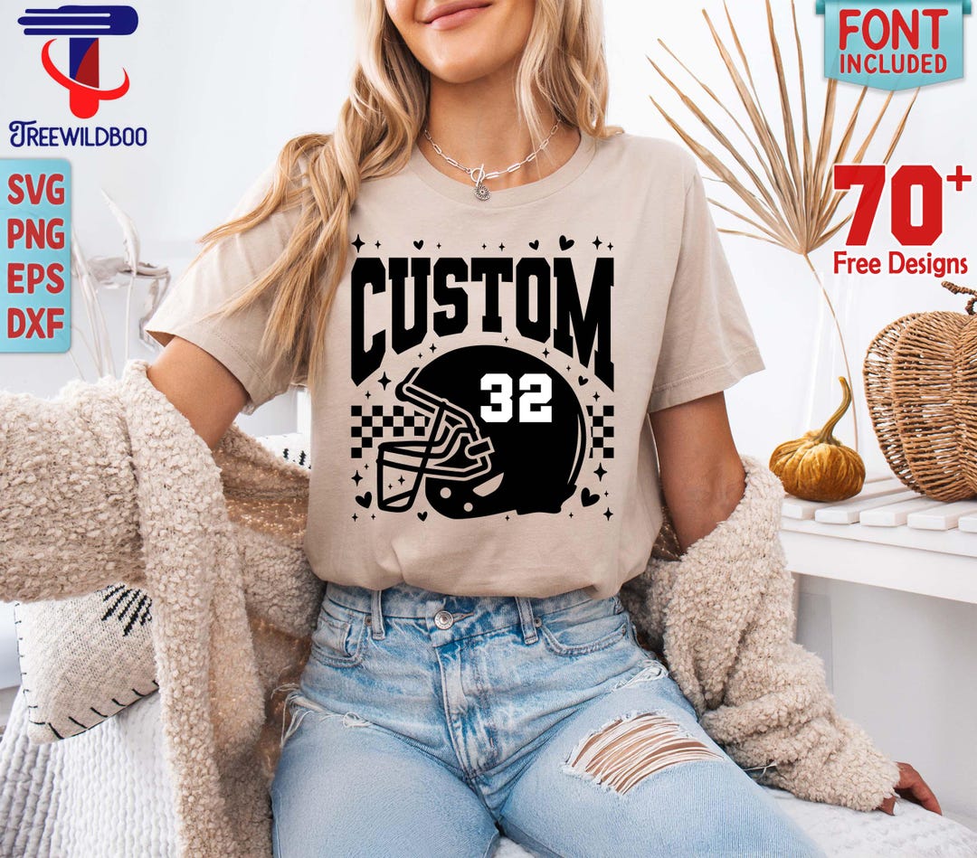 Custom Football Svg Png, Checker Football Helmet Svg, Personalized ...