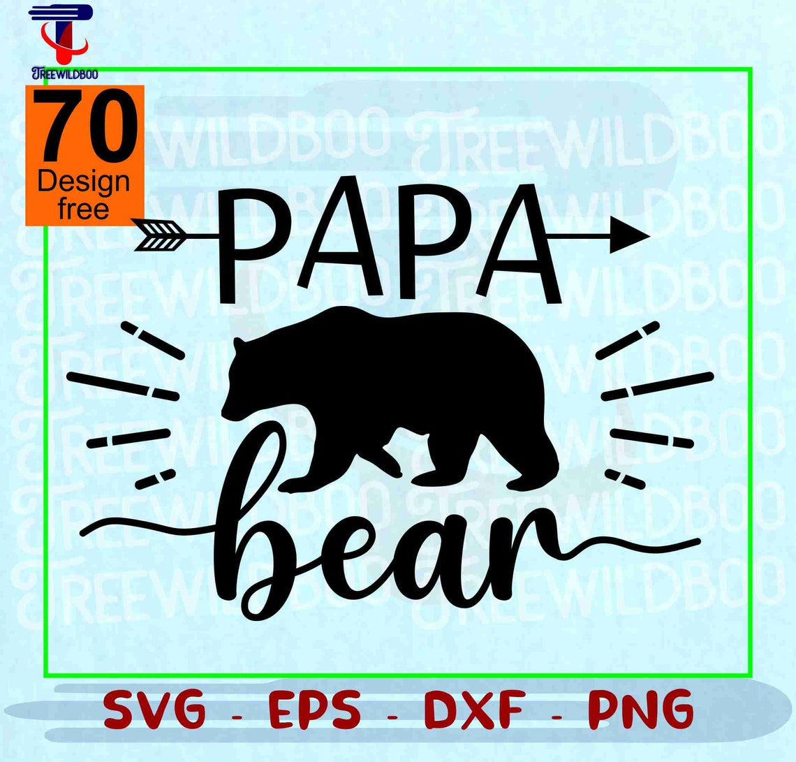 Papa Bear Svg, Bear Svg, Papa Svg, Papa Png, Fathers Day Svg, Father's ...