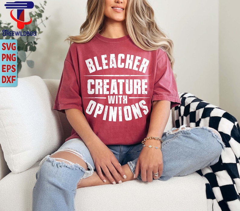 Bleacher Creature With Opinions Svg Png, Funny Sports Svg, Sports Mom ...