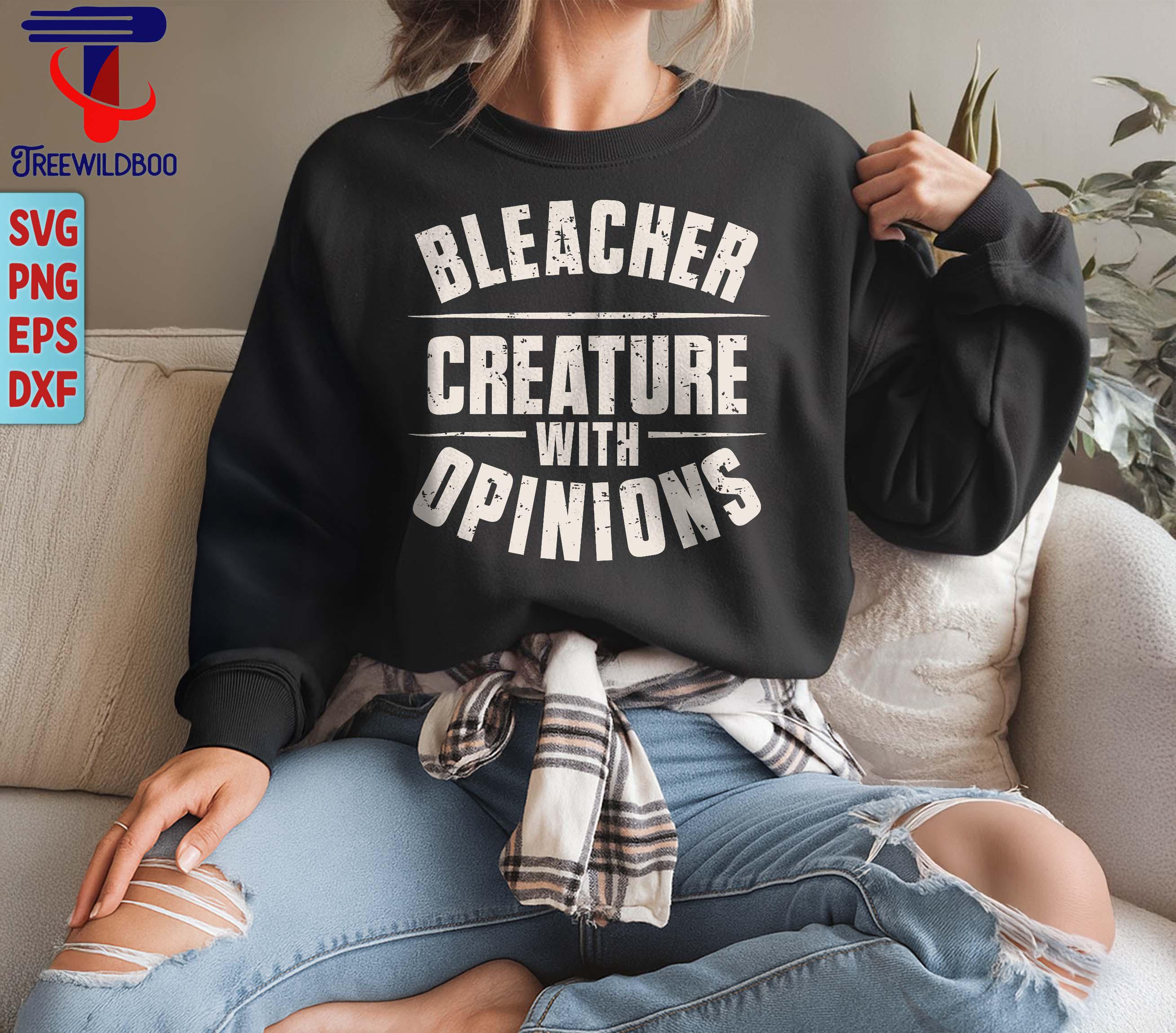 Bleacher Creature With Opinions Svg Png, Funny Sports Svg, Sports Mom ...