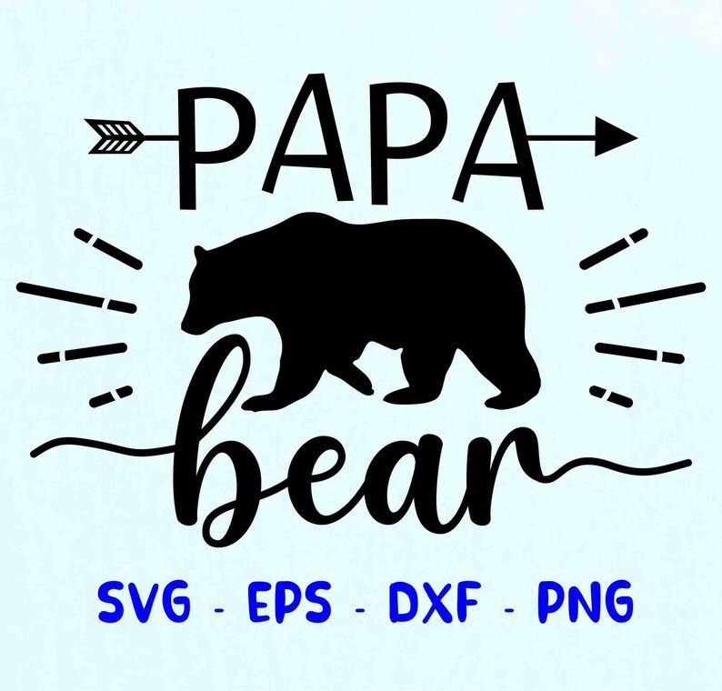Papa Bear Svg Bear Svg Papa Svg Papa Png Fathers Day Svg - Etsy