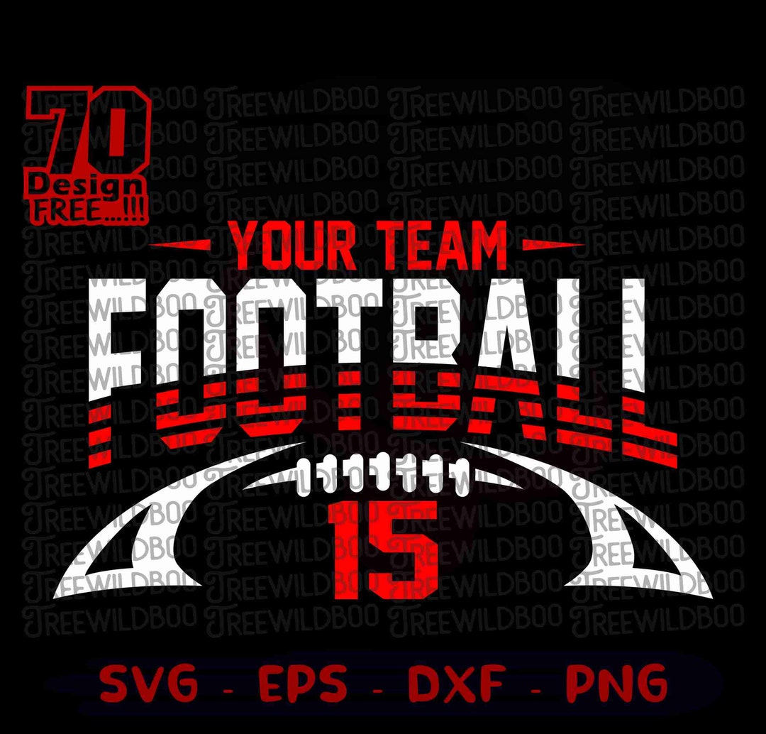 Football Team Svg, Custom Football Svg, Football Shirt Design, Football ...