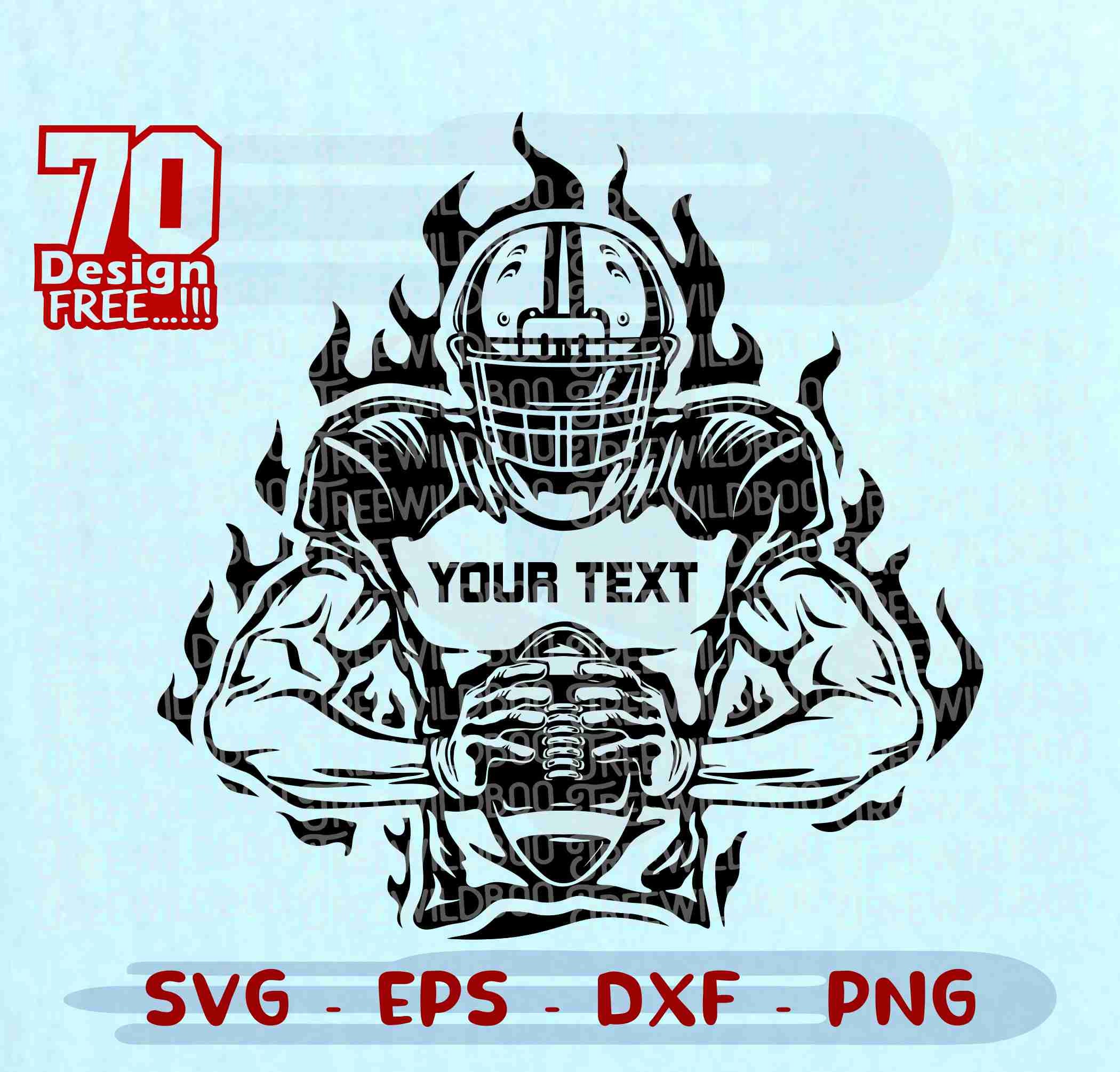 Customized Football Player Svg, Football Player Svg, Player Name Svg ...