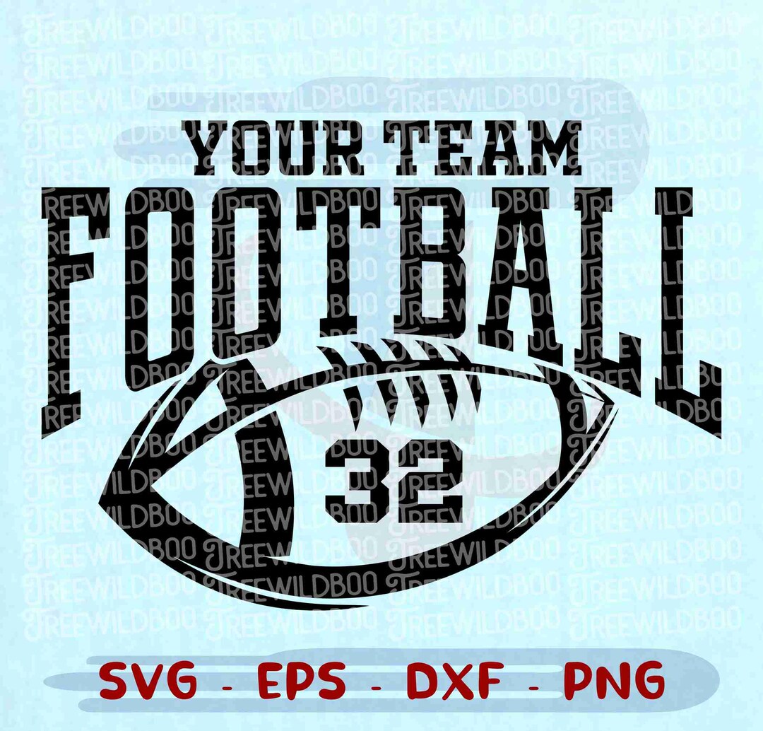 Custom Football Team Shirt SVG, Personalized Football Jersey Design ...
