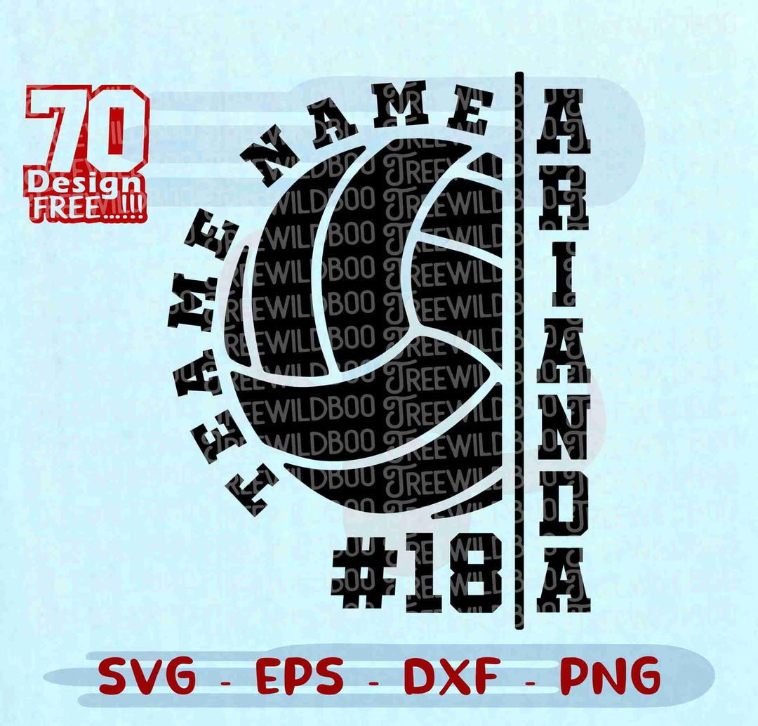 Customizable Volleyball Team SVG, Custom Volleyball Shirt, Volleyball ...