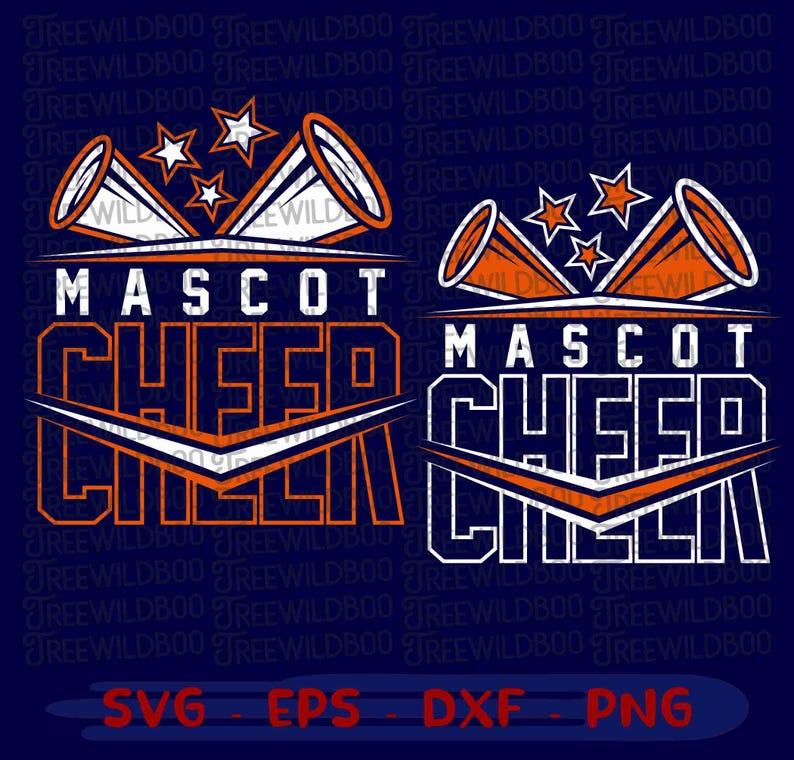 Cheer Team Template SVG, Bold Cheerleading Squad Design, Cheerleader ...