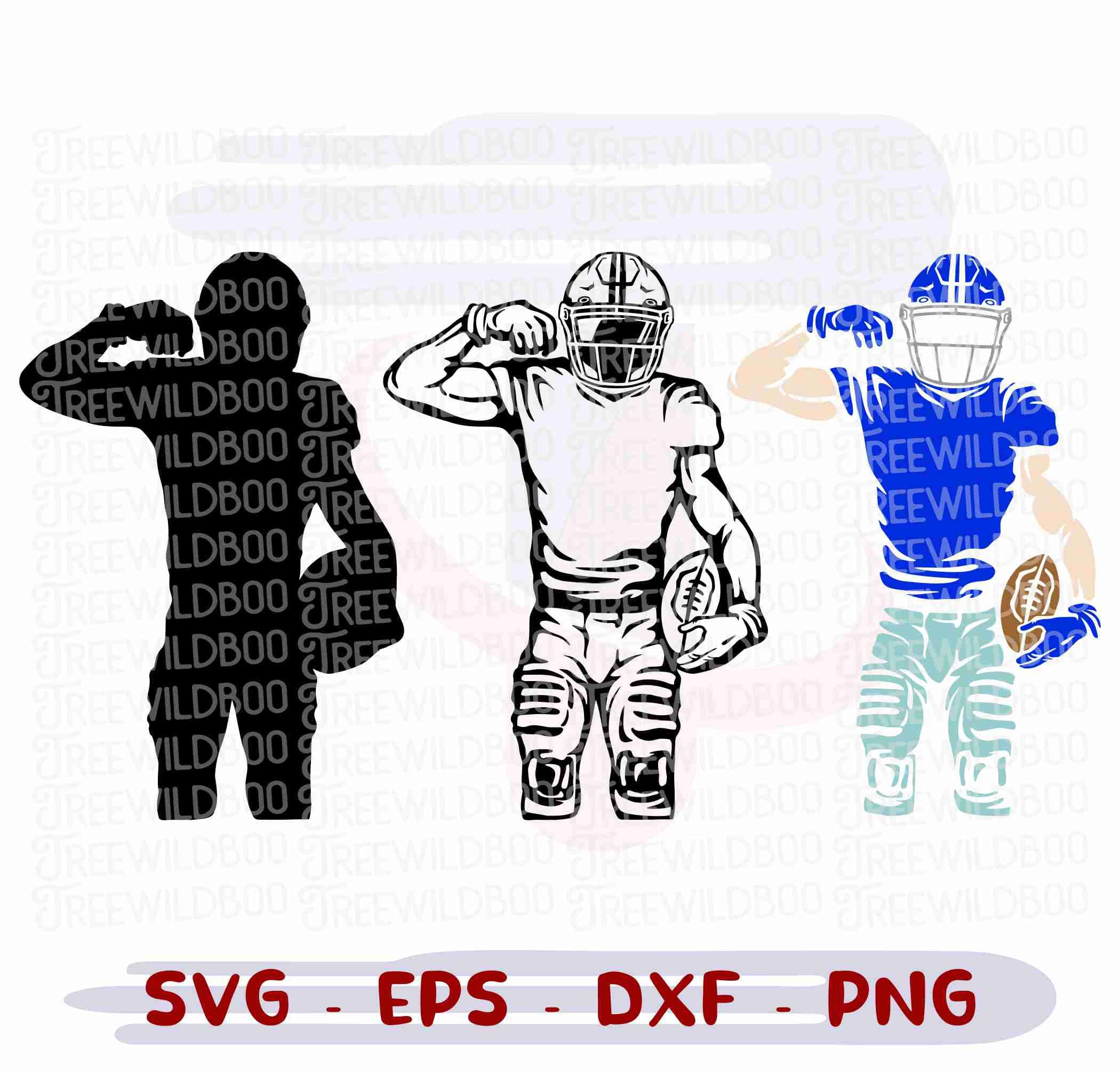 Football Player Svg Customized Football Player Svg Players - Etsy