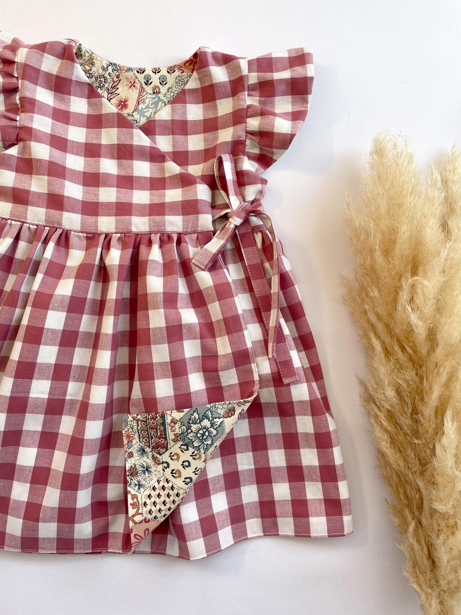Girls Handmade Reversible Dress Floral Girls Dress - Etsy