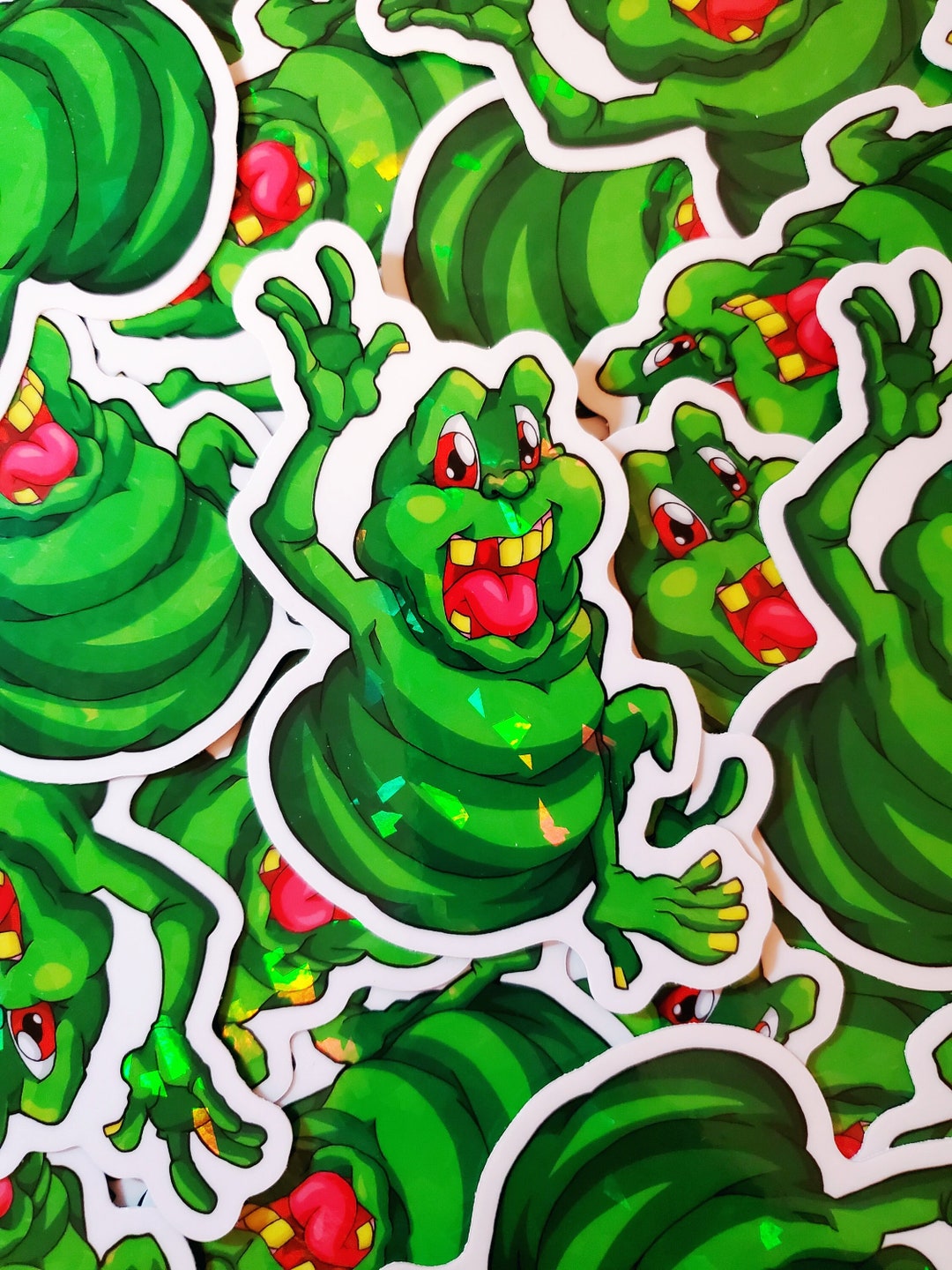 Horror Scifi Ugly Green Spud Slime Ghost Waterproof Vinyl Monster ...