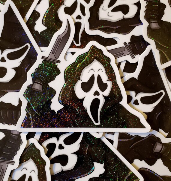 Paper Ghost Halloween Horror Movie Scary Movie Mask Ghostface Chrome ...