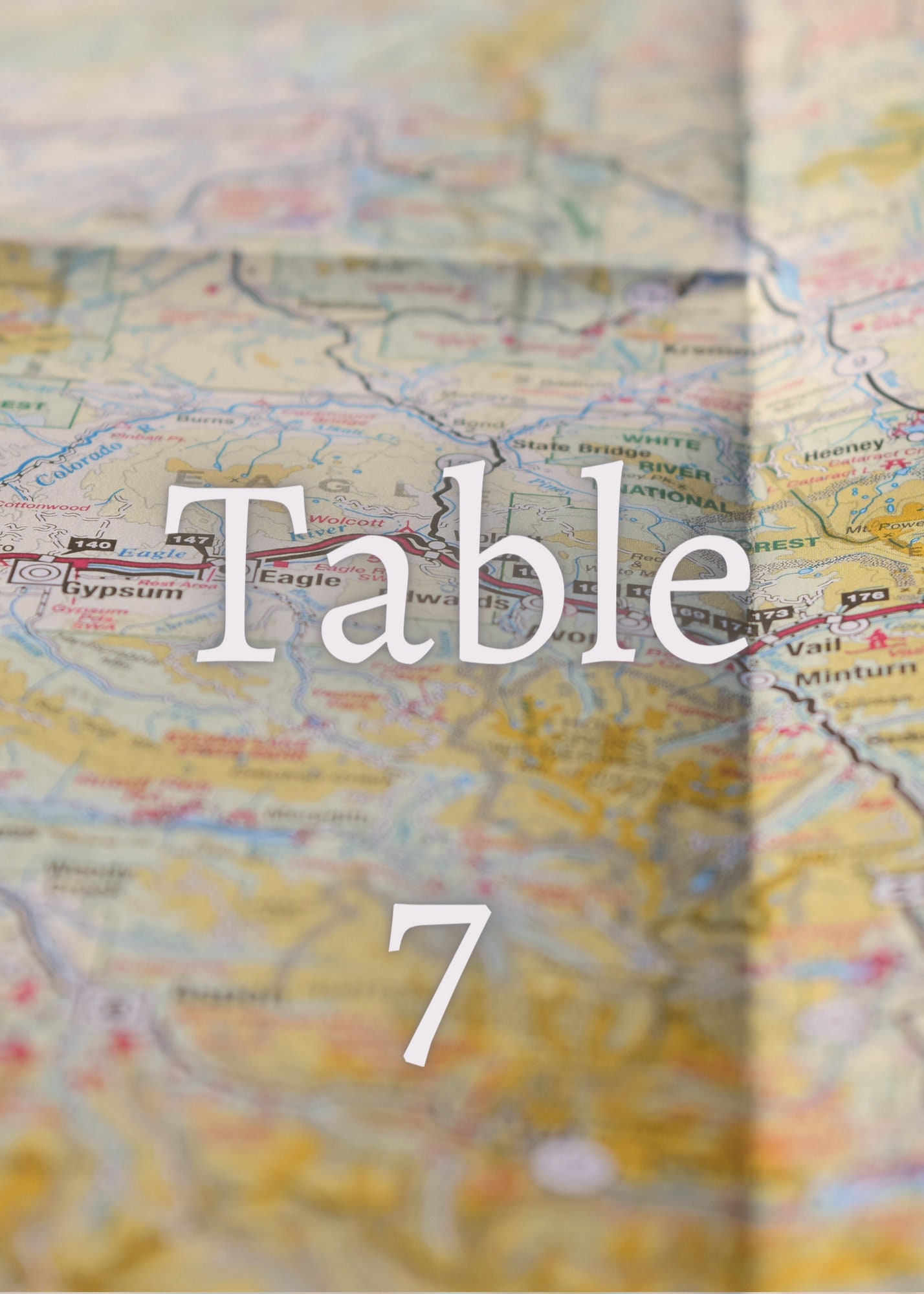 Table Numbers Printable Table Number Card Map - Etsy