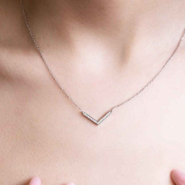 Chevron Necklace - Etsy