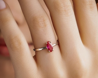 Ruby Wedding Ring - Etsy
