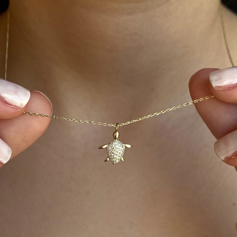 Turtle Necklace - Etsy