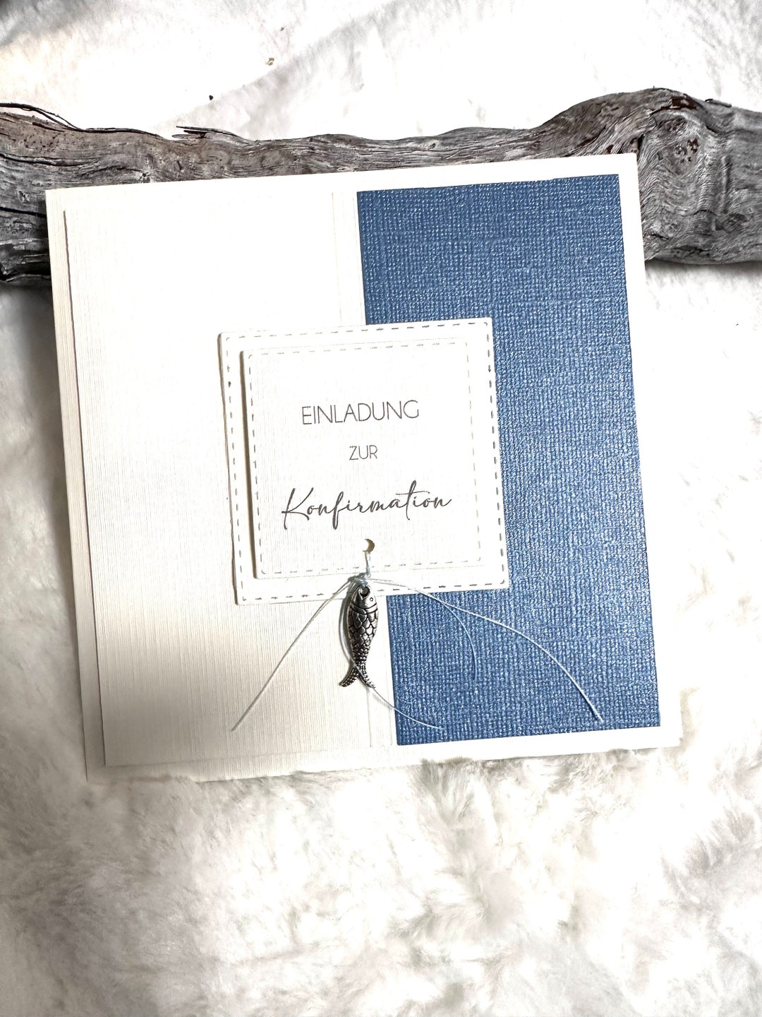 Invitation to Confirmation, Communion, Confirmation, Baptism, blue ...