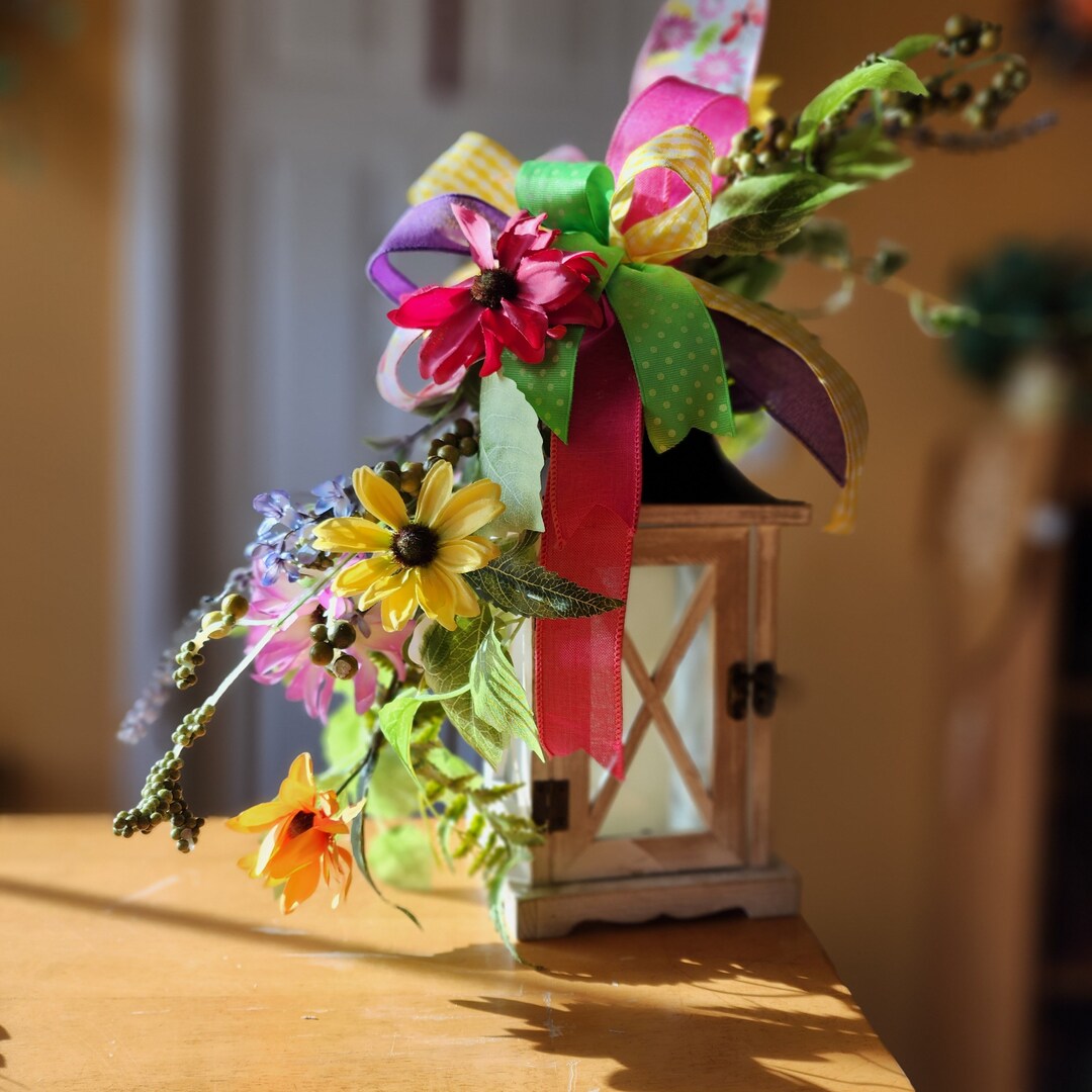 Summer Lantern Swag, Summer Lantern Topper, Summer Swag, Table Decor ...