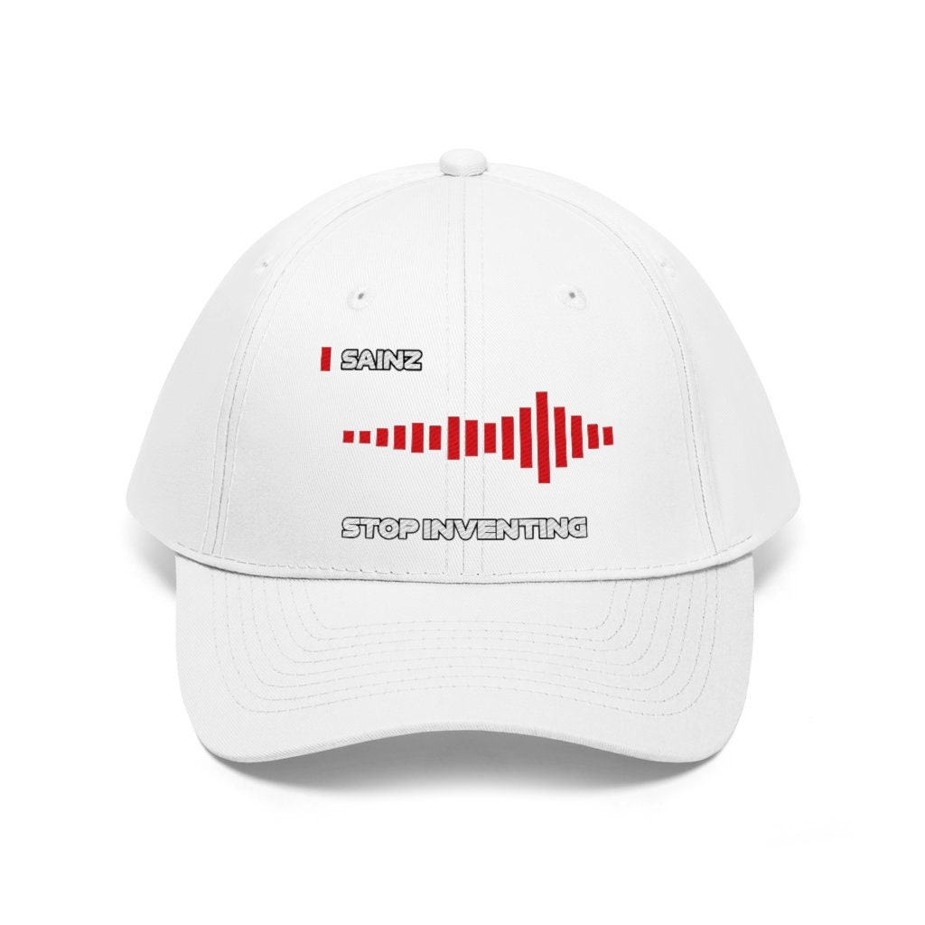 Stop inventing Carlos Sainz Cap , Unisex Twill Hat Embroidery sold by ...