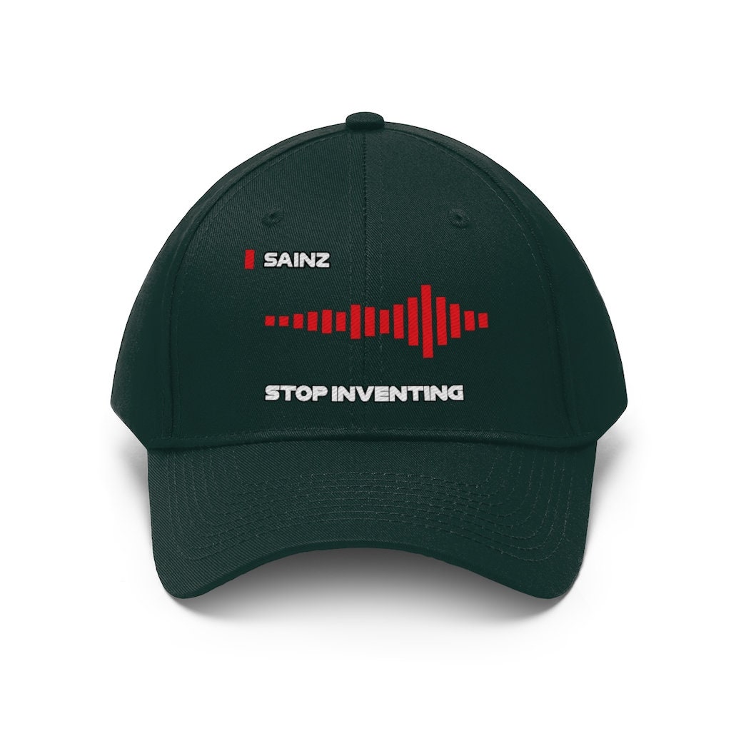 Stop inventing Carlos Sainz Cap , Unisex Twill Hat Embroidery sold by ...