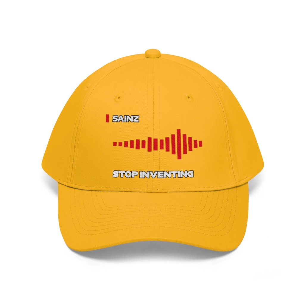 Stop inventing Carlos Sainz Cap , Unisex Twill Hat Embroidery sold by ...