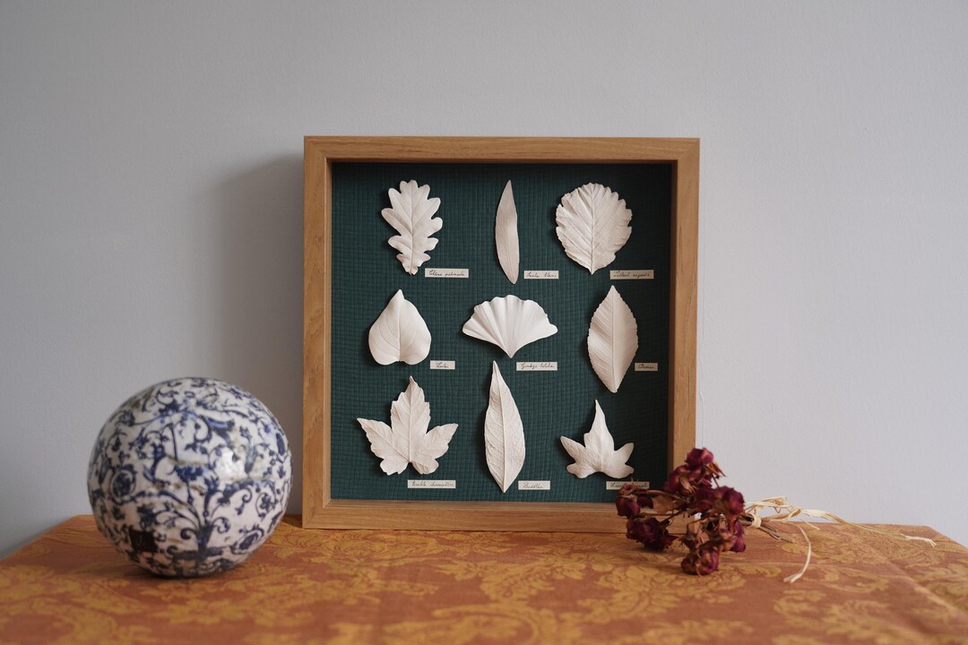 Revisited Herbarium, Composition of Plaster Leaves, Interior Decoration ...
