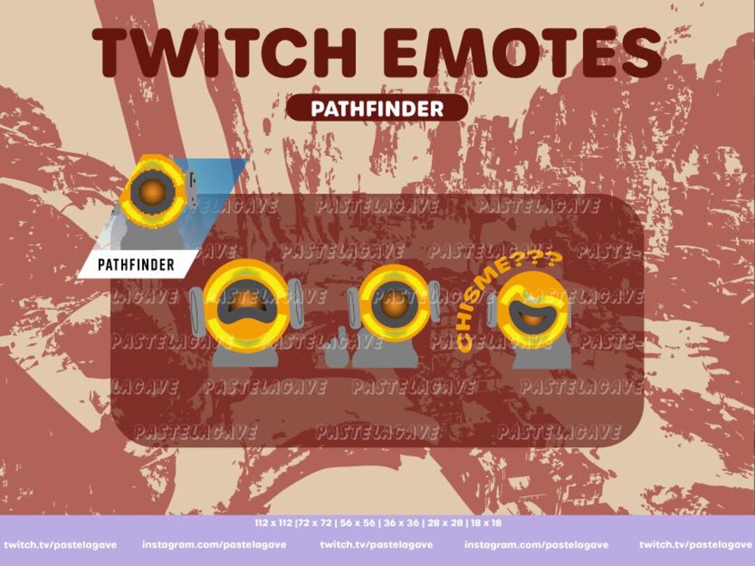 Apex Legends Pathfinder Emote Pack – 3 Twitch, Youtube & Discord Emotes ...