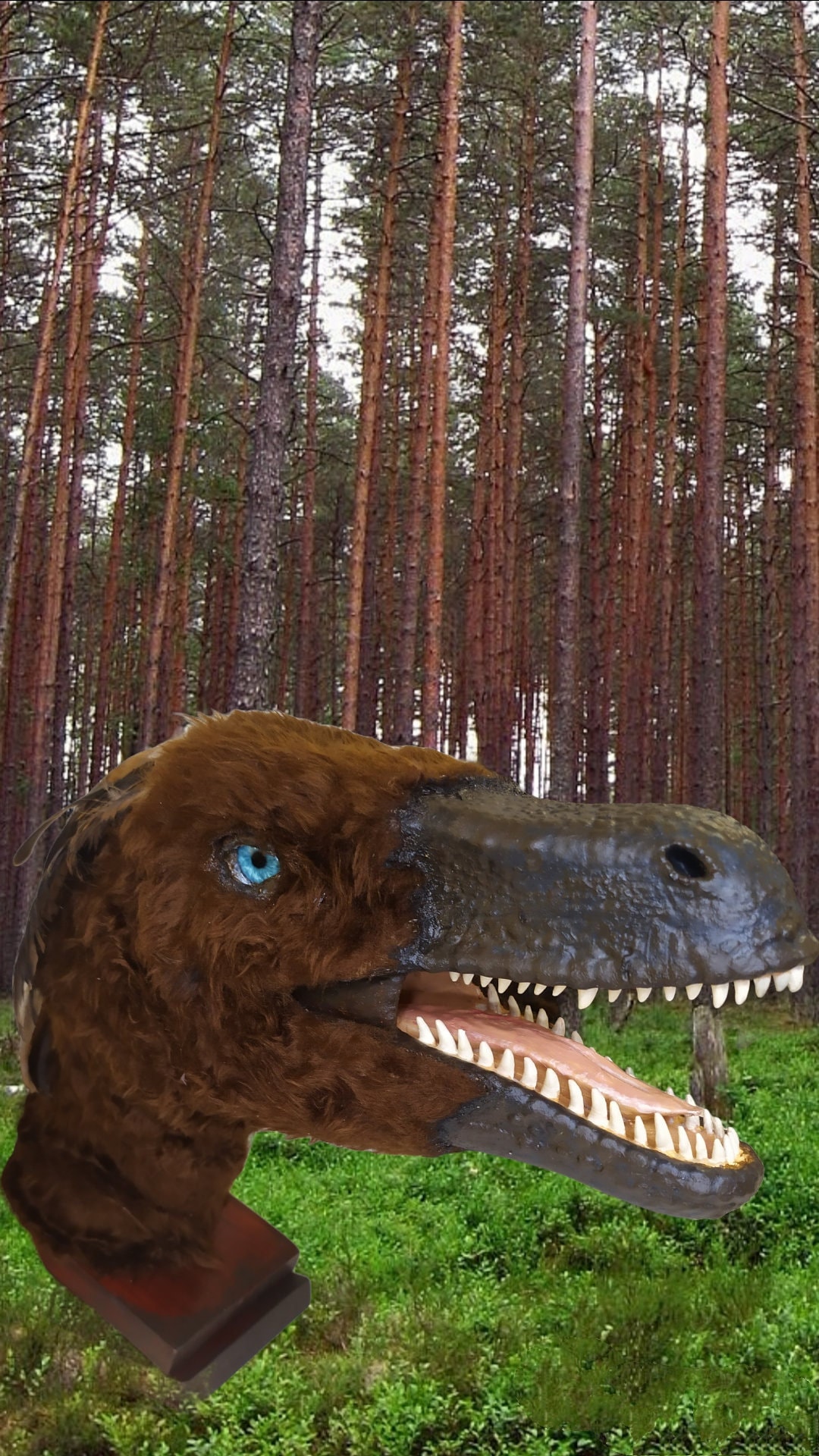 Realistic Model of the Head of a Feathered Raptor - Etsy