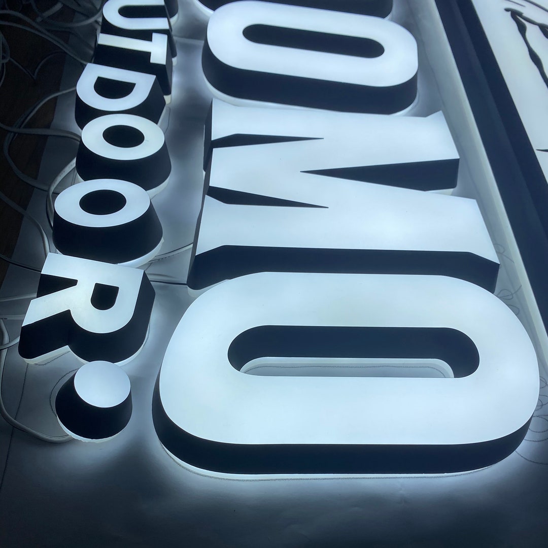 Modern 3d Business Sign,store Front Logo Sign,led Channel Letter ...