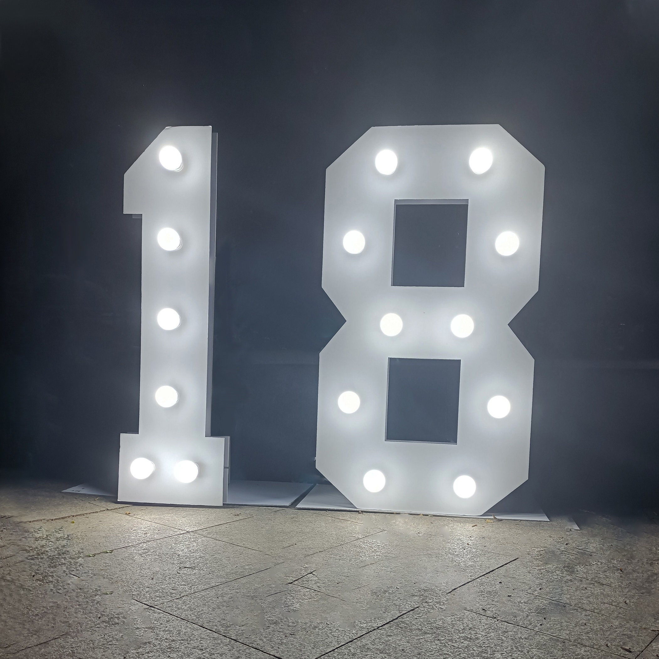 21 Number Marquee Letter Light,4ft/3ft Light up Numbers,mr&mrs/love ...