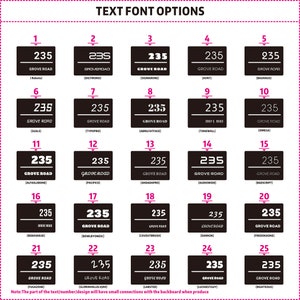 Metal Square House Number Sign,outdoor Address Number Sign, Metal ...