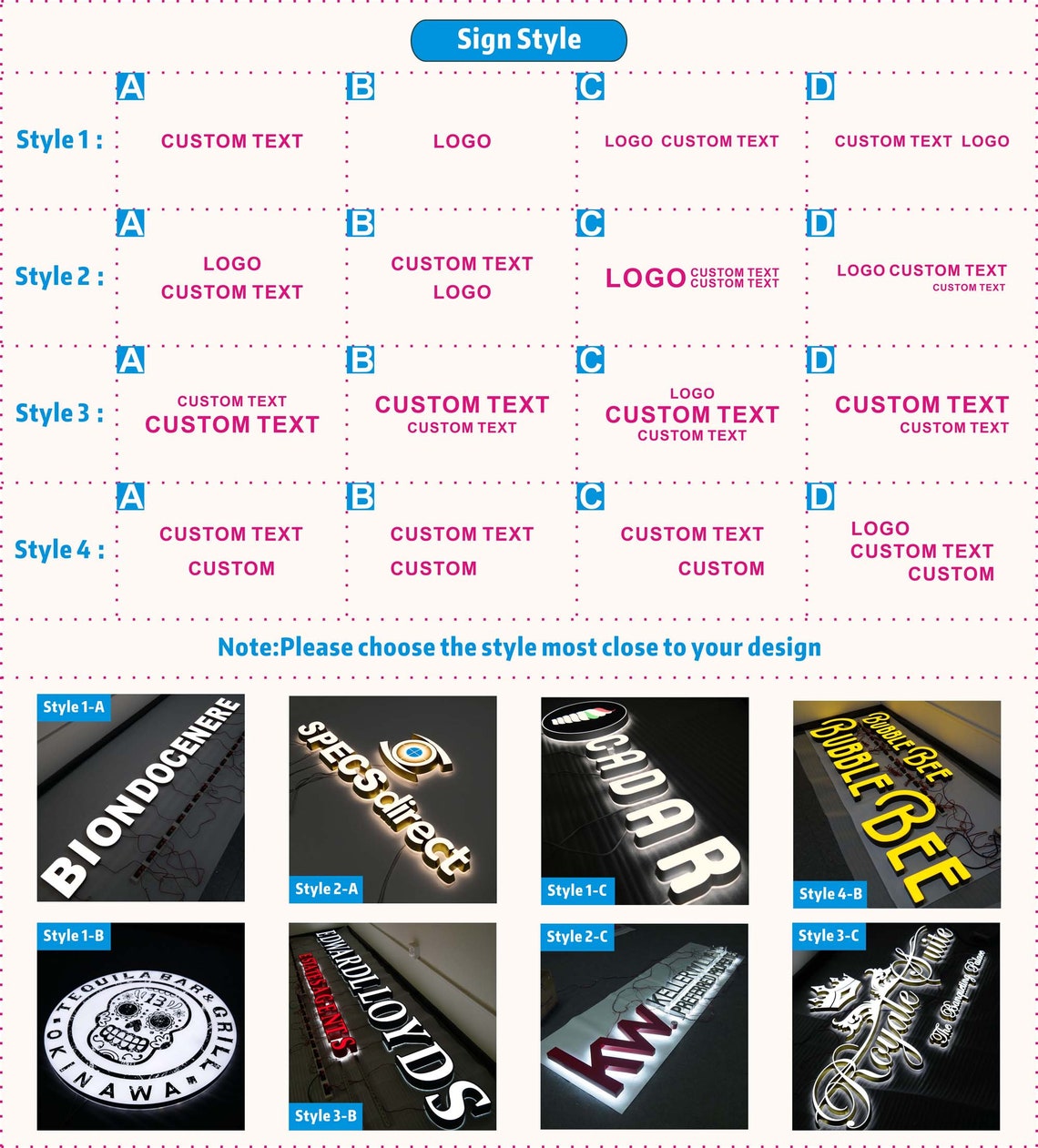 Customized 3D Front Lit Letters Shop Light up Signboards - Etsy