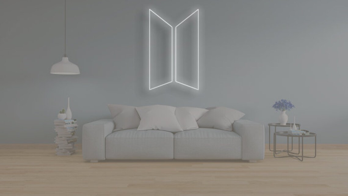 BTS Logo Neon Signilluminated Sign100% Handmade Neon - Etsy