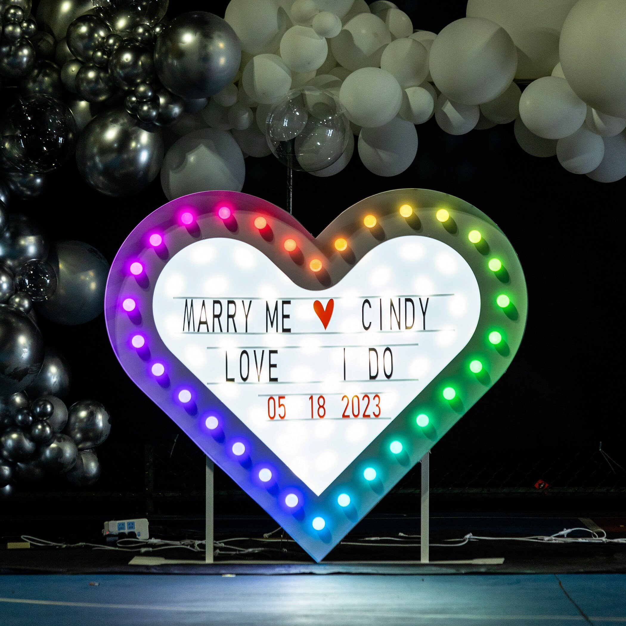 Love Marquee Sign,heart RGB Led Sign Love,marquee for Led Wedding,diy ...