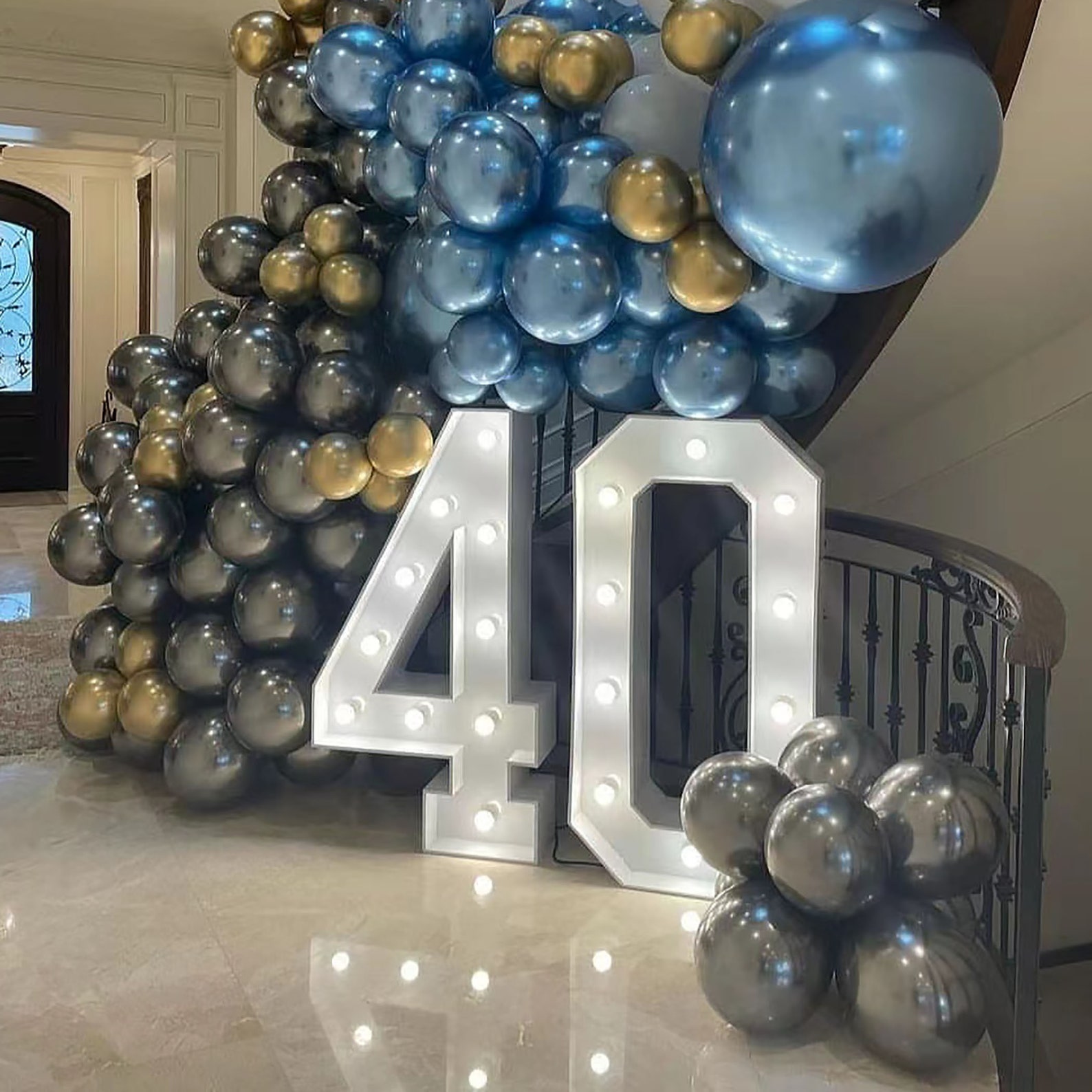 3ft/4ft/5ft Marquee Number Sign,0-9 Marquee Light,big Number Marquee ...