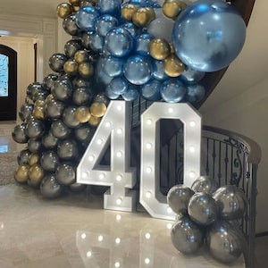 3ft/4ft/5ft Marquee Number Sign,0-9 Marquee Light,big Number Marquee ...