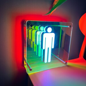 Modern Led Bathroom Door Sign, Restroom Signage,toilet Door Sign,door ...