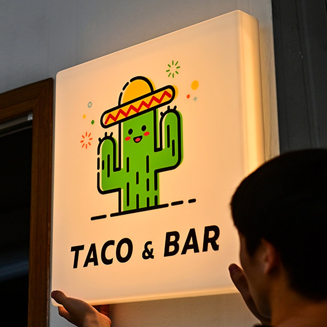 Custom Logo Light Box,acrylic Mini Light Box,front Lighting Letter ...