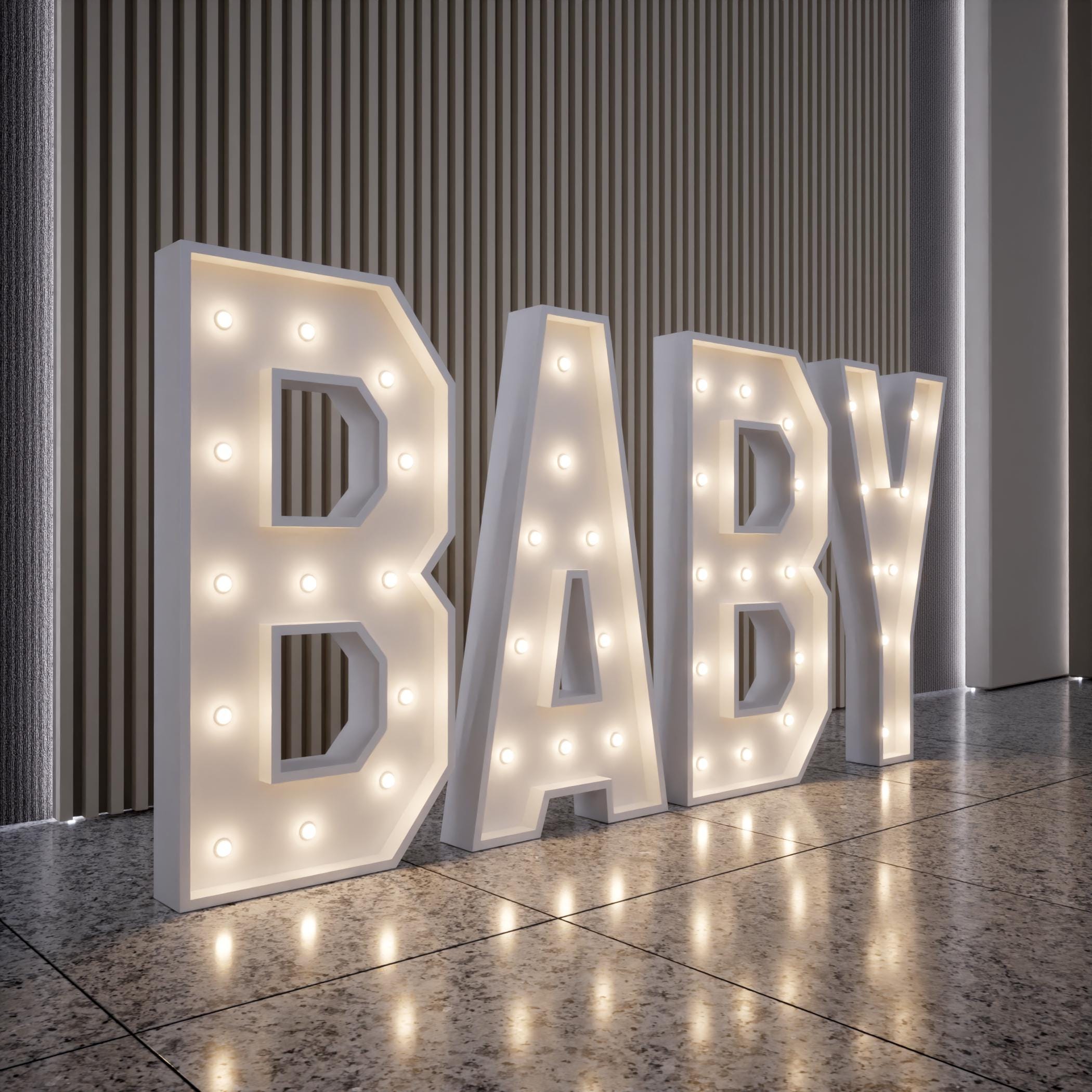 Marquee Numbers - 2ft/3ft/4ft LED Light up Digits, Battery or Plug-in ...