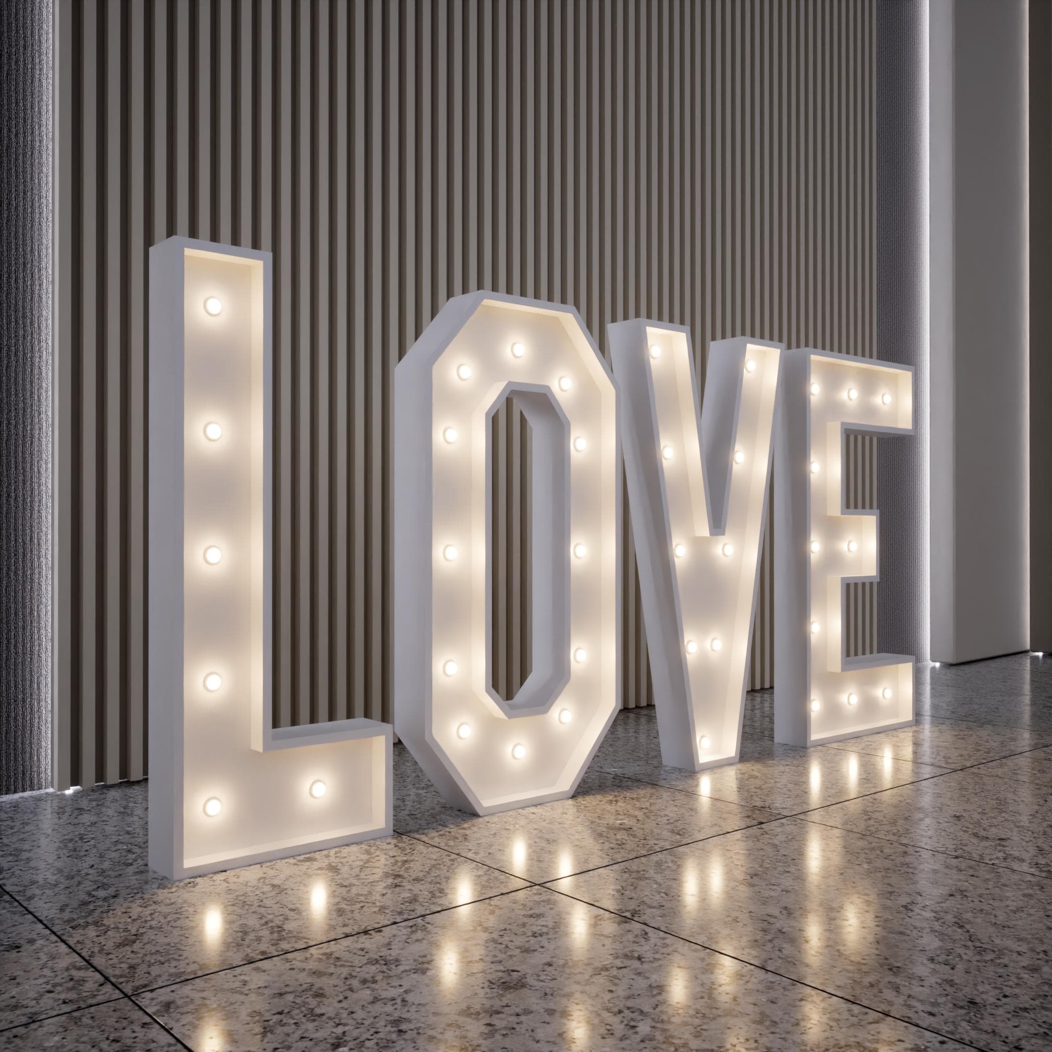 Marquee Numbers - 2ft/3ft/4ft LED Light up Digits, Battery or Plug-in ...