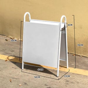 Modern Metal Standing Sign - Outdoor Business Signage - Custom A-frame ...